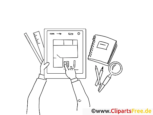Plan Clipart-Bild zum Ausmalen